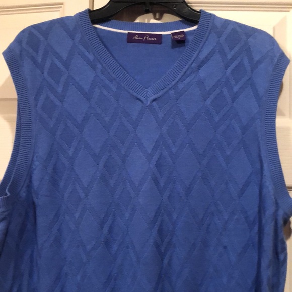 Alan Flusser | Sweaters | Alan Flusser L Cotton Vneck Golfsweater Vest ...